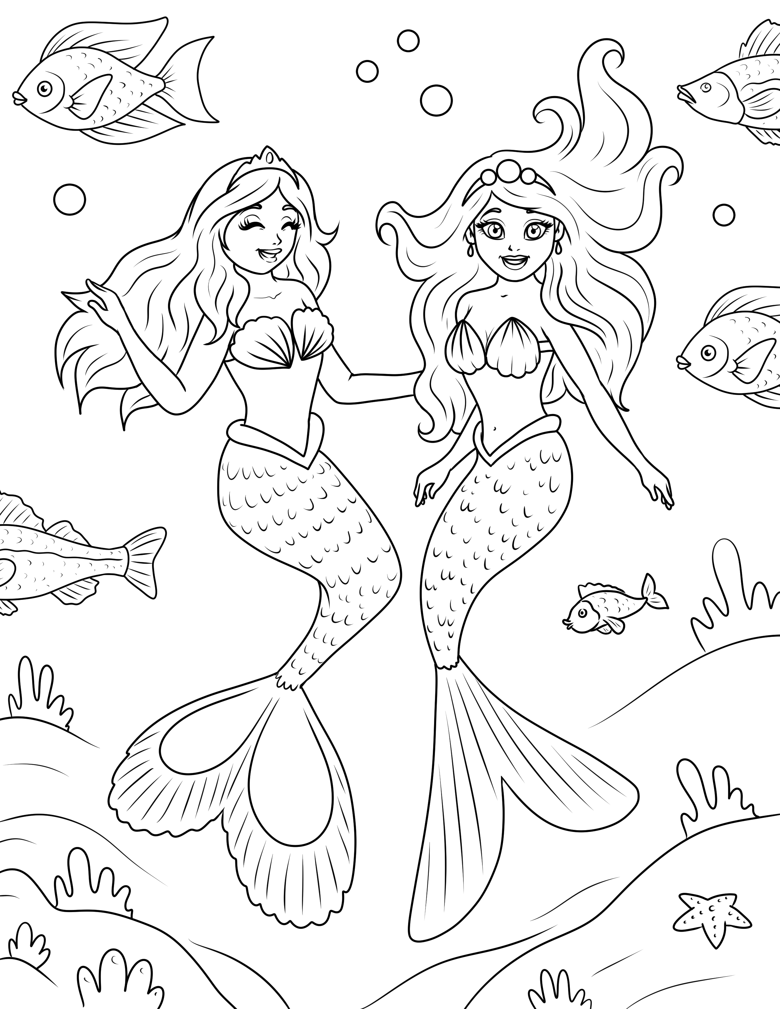 bff coloring pages easy